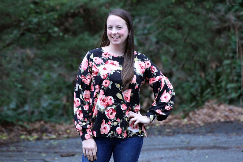 Women's Floret Dress 00-14 PDF Knit Sewing Pattern - Etsy