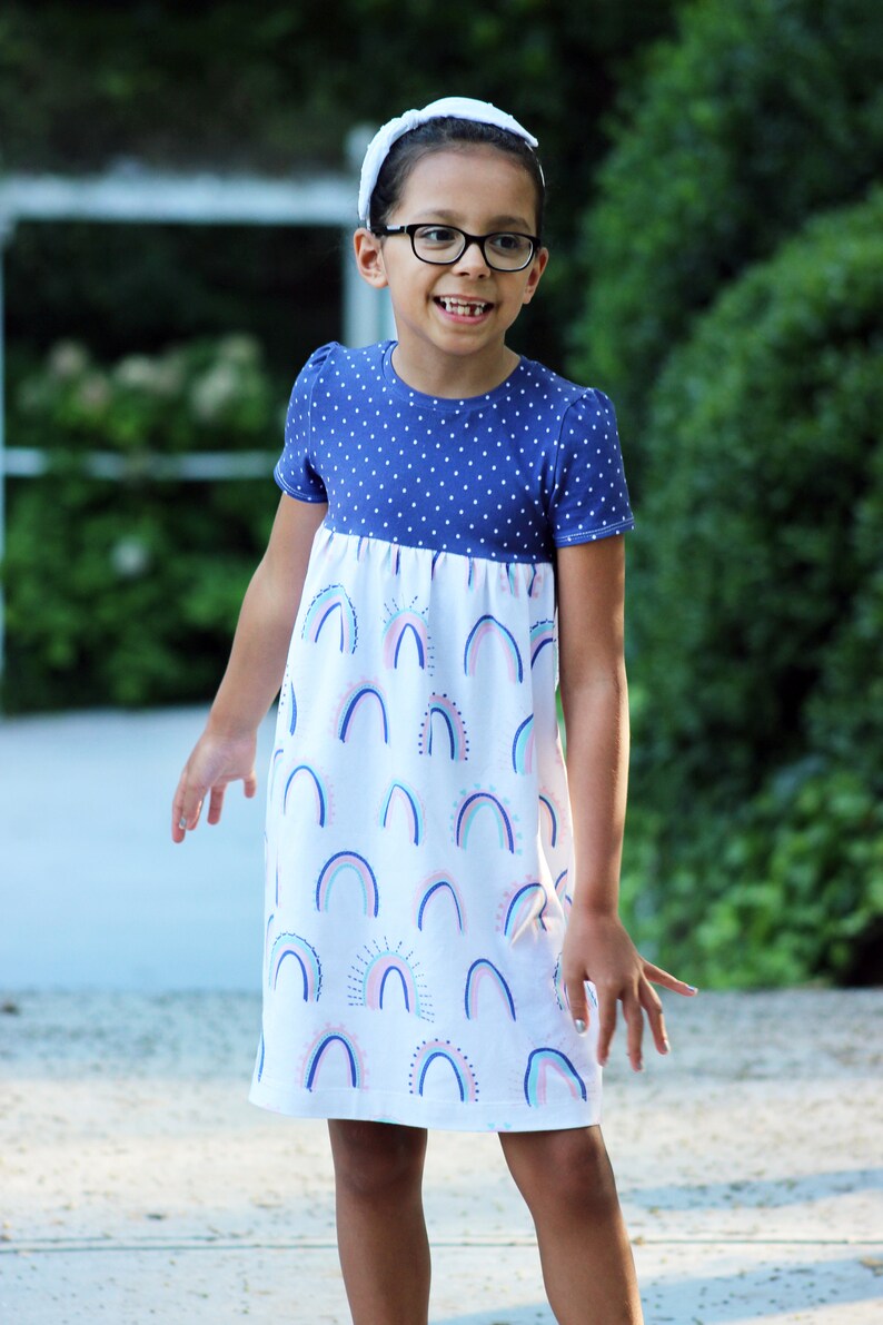 Snapdragon Dress 12m-8 PDF Girls Dress Pattern, Knits, Flutter, Short ...