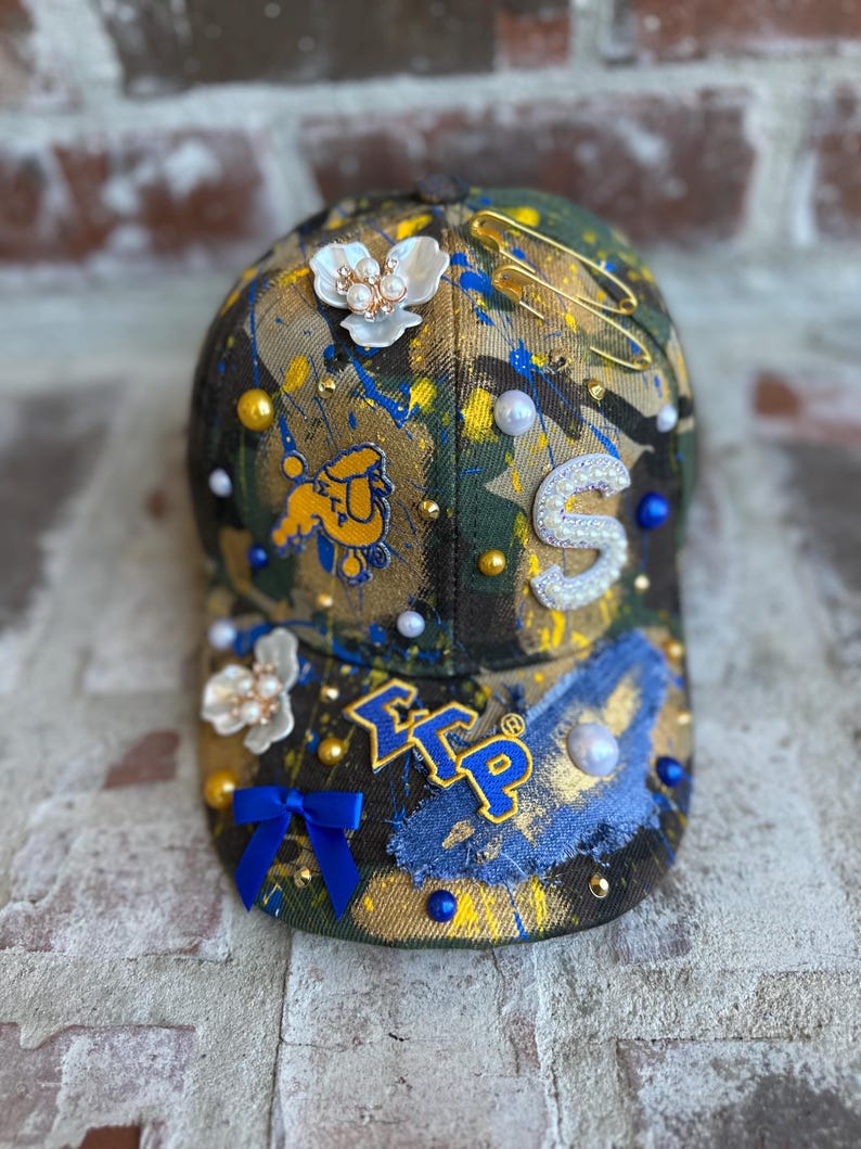 Custom Hand Painted Sigma Gamma Rho Hat - Etsy