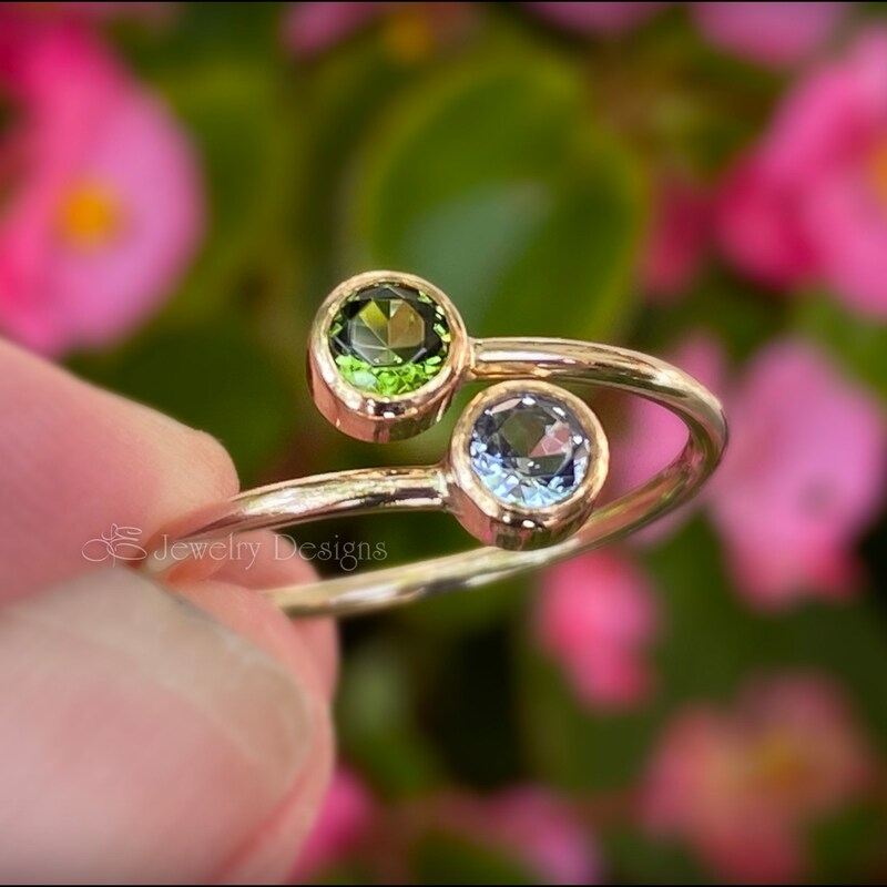 Mothers Ring 2 Stone - Etsy