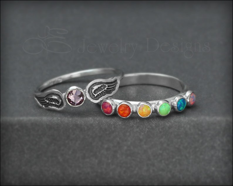 ANGEL WINGS RING angel baby ring angel babies in memoriam | Etsy