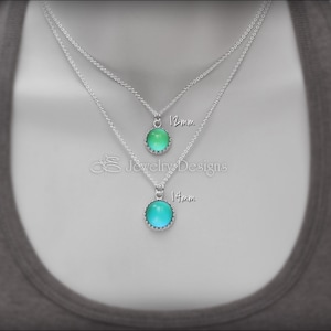 Sterling Silver Mood Necklace – Color Changing Pendant, Retro Jewelry ...