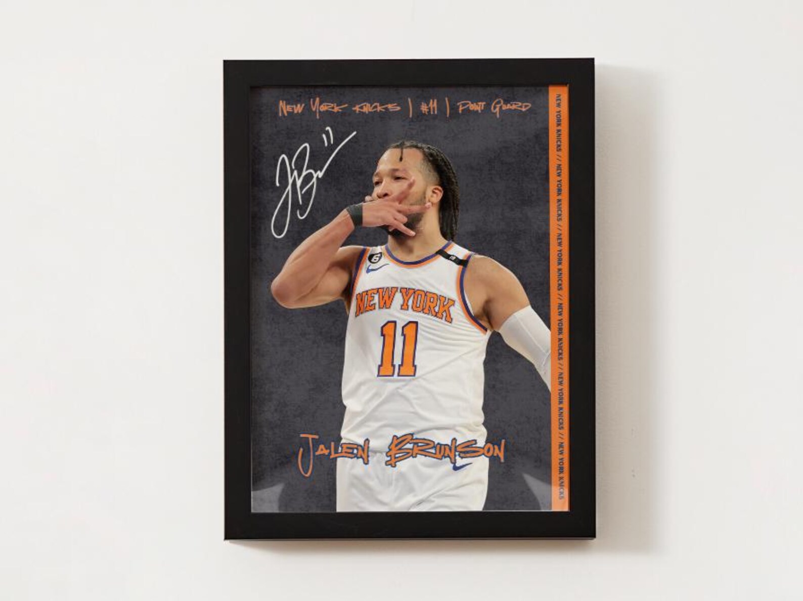 Jalen Brunson Knicks Poster, NBA Art (digital Download) - Etsy