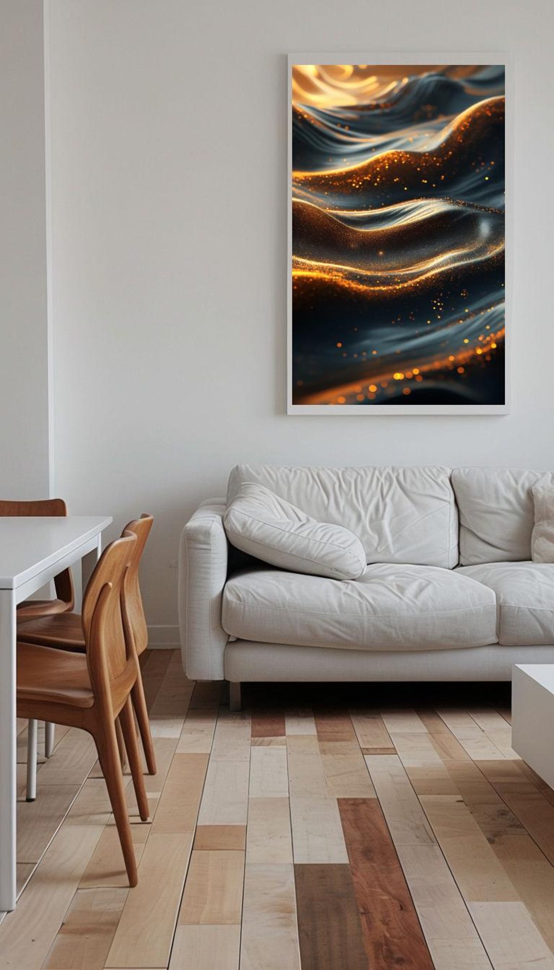 Gold Wave Wall Art,,abstract Gold Print,digital Wall Art - Etsy