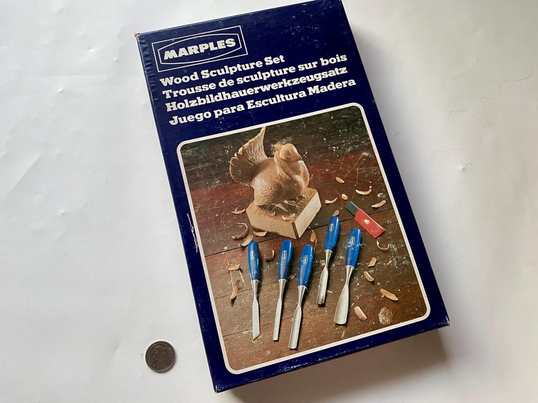 Marples Wood Carving Tool Set: Sheffield Steel, Rubber Handles, NEW - Etsy