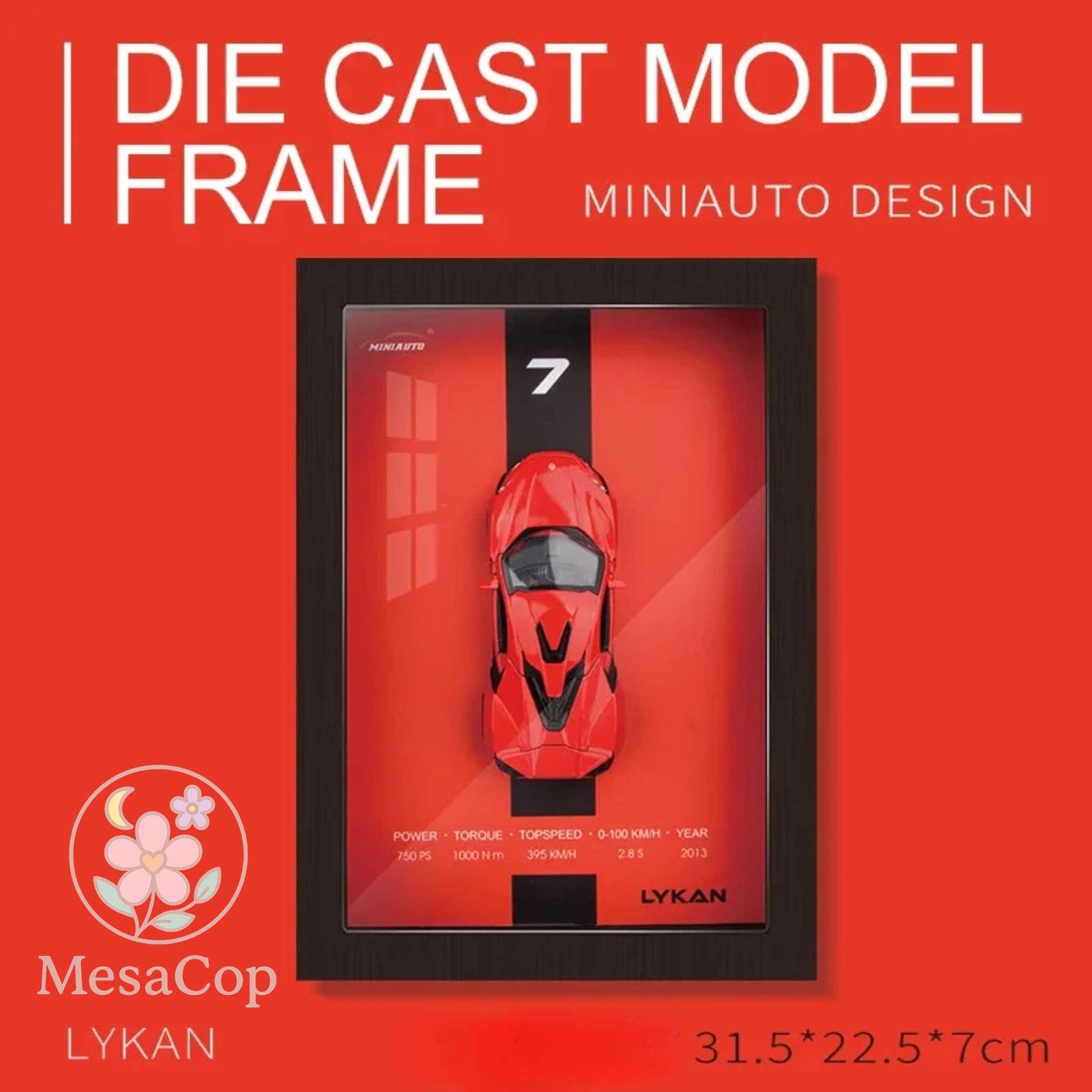 3D Sports Car Model Shadow Box Art: Home & Office Decor Set - Etsy