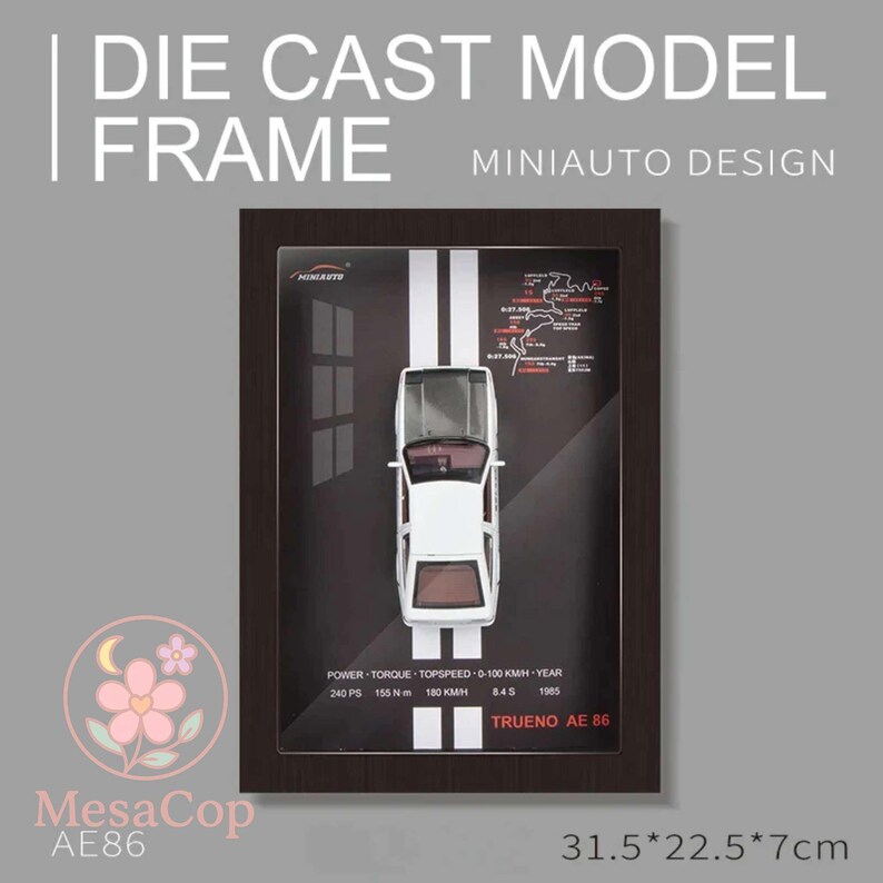 3D Sports Car Model Shadow Box Art: Home & Office Decor Set - Etsy