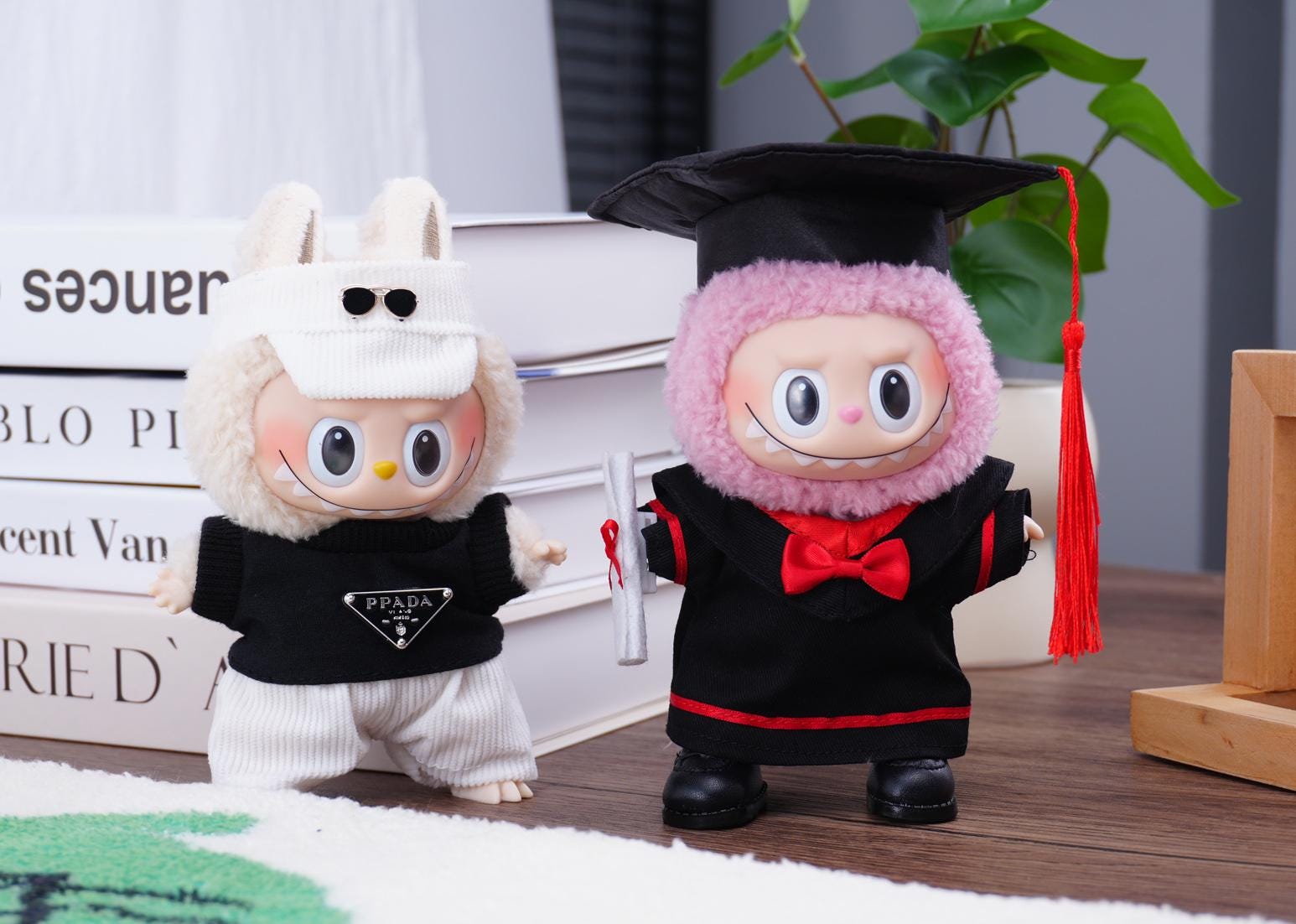 Adorable Labubu Clothes - Graduation, Students Graduation Clothing Hat ...