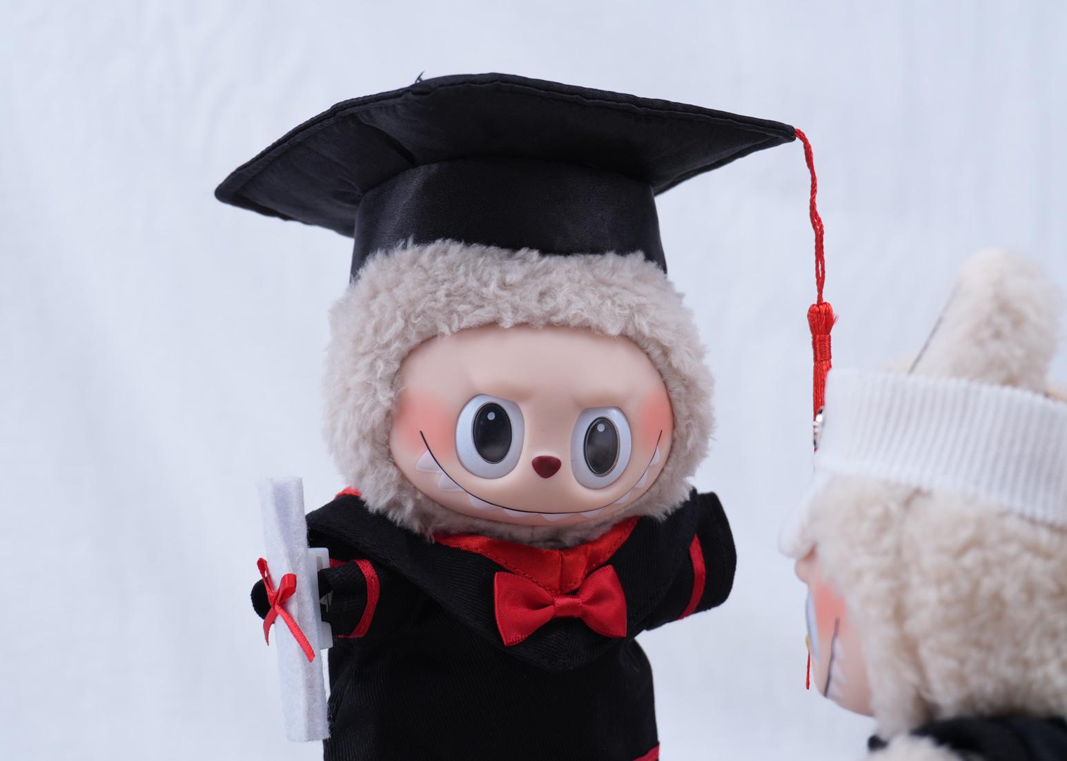 Adorable Labubu Clothes - Graduation, Students Graduation Clothing Hat ...