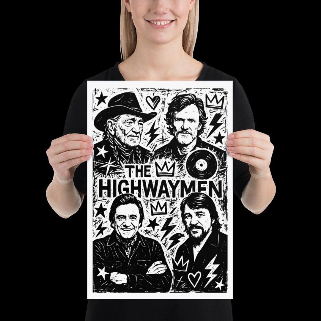 The Highwaymen Poster – Western Americana Poster - Etsy