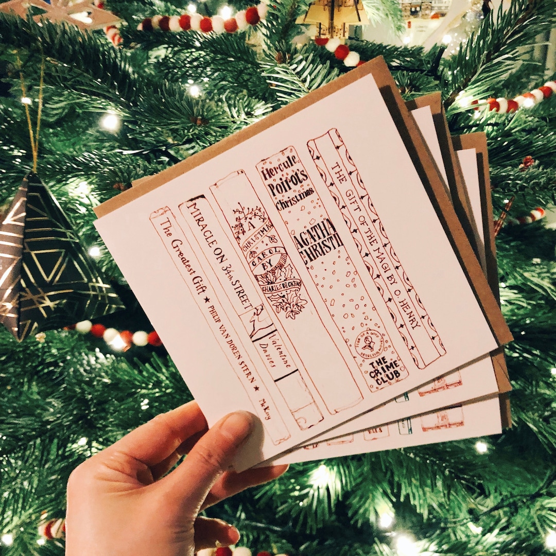 Classic Christmas Novels Christmas Card - Etsy