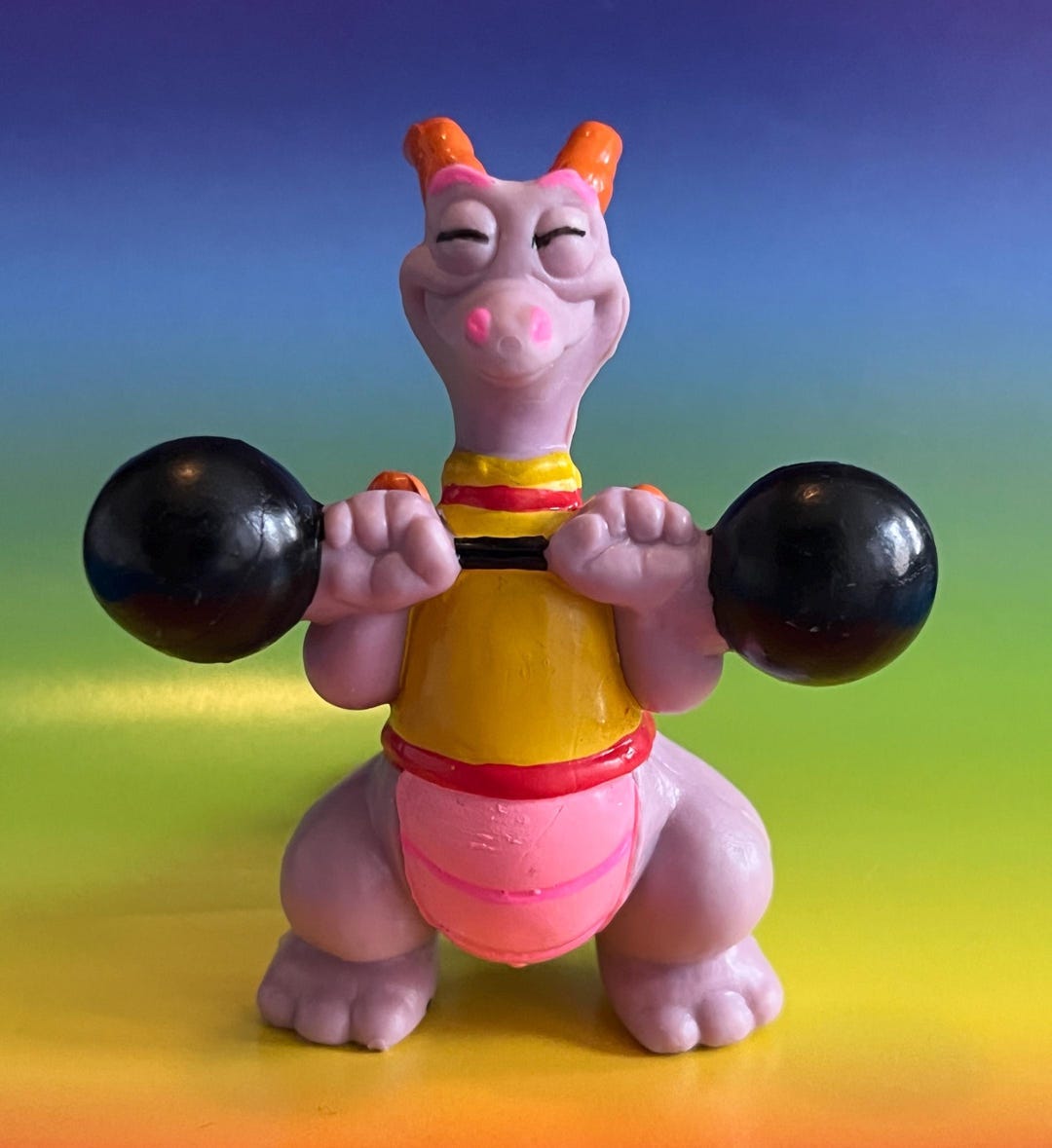 Adorable Vintage 1982 EPCOT Park Figment Dragon PVC Figure - Retro ...