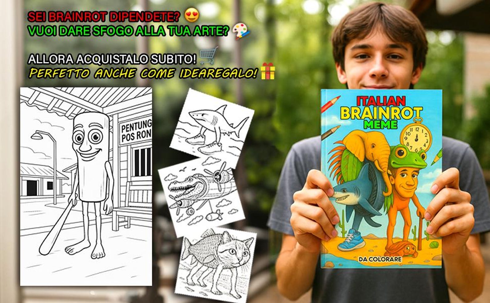 Coloriages Brainrot à imprimer (31 personnages) pour adultes et enfants ...