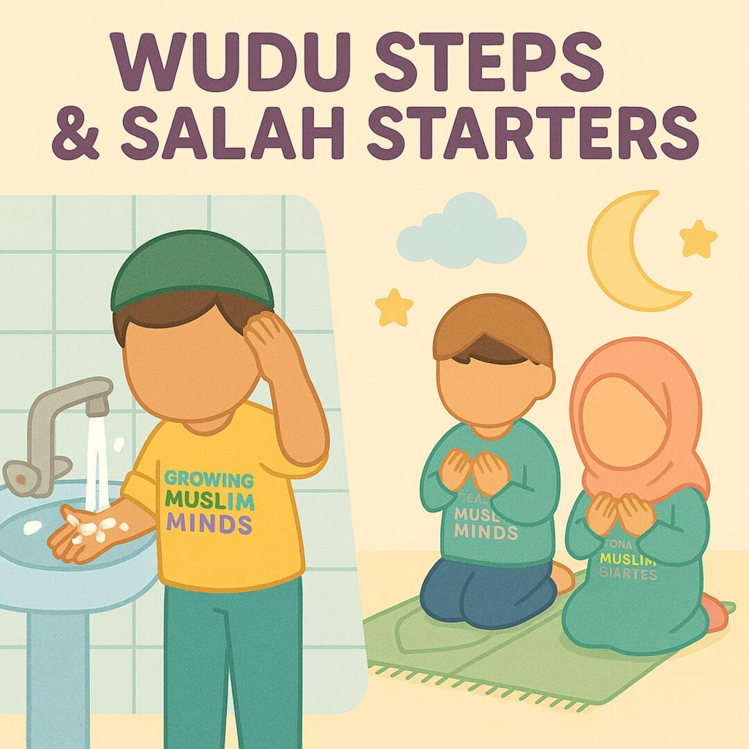 Islamic Kids Wudu & Salah Worksheet: Muslim Prayer Guide (PDF) - Etsy
