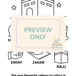 5 Pillars of Islam Worksheets for Kids – Learn, Trace & Color – Muslim ...