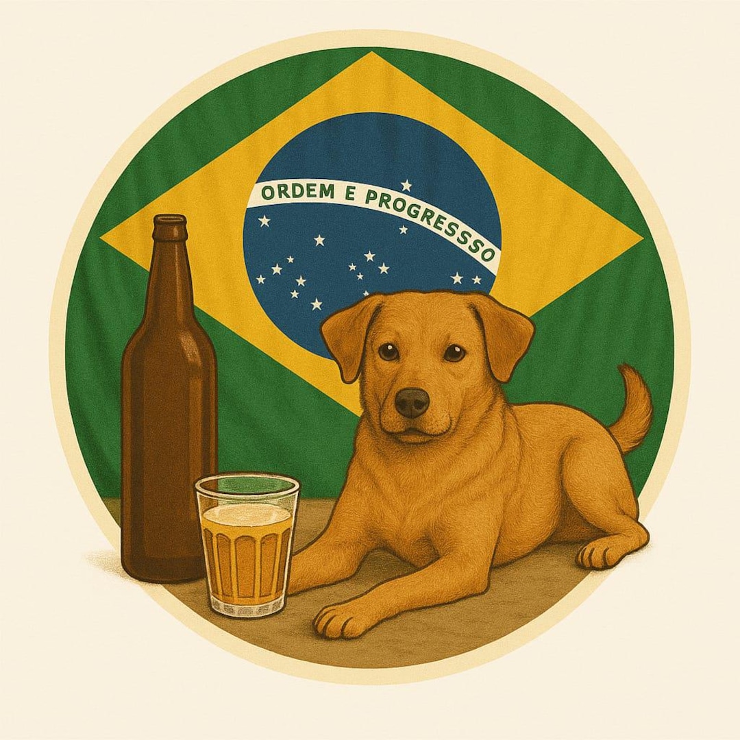 Cachorro Caramelo Brasil Adesivo Premium - Etsy