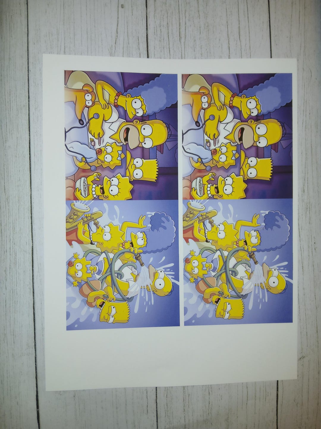 Simpsons Ready to Press Sublimation Sheet - Etsy