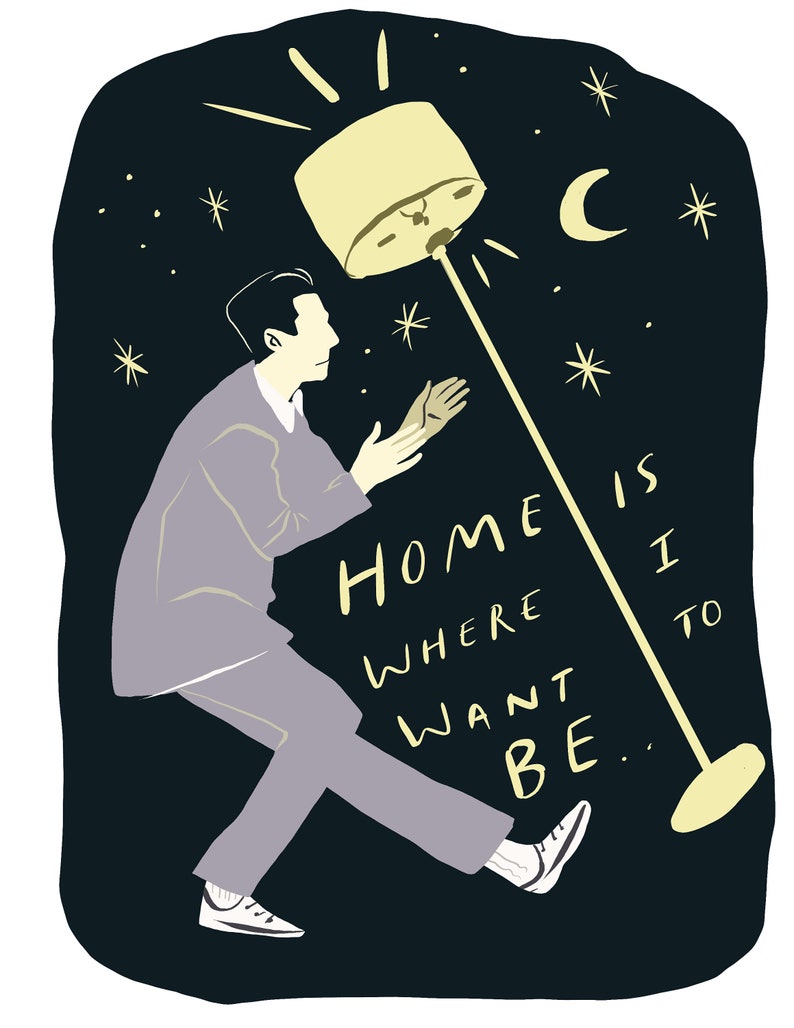 Lamp Dance David Byrne Print - Etsy