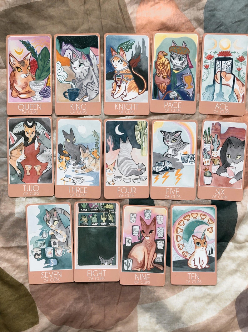 Tarot Cats 5X7 Autographed Mini Print - Etsy