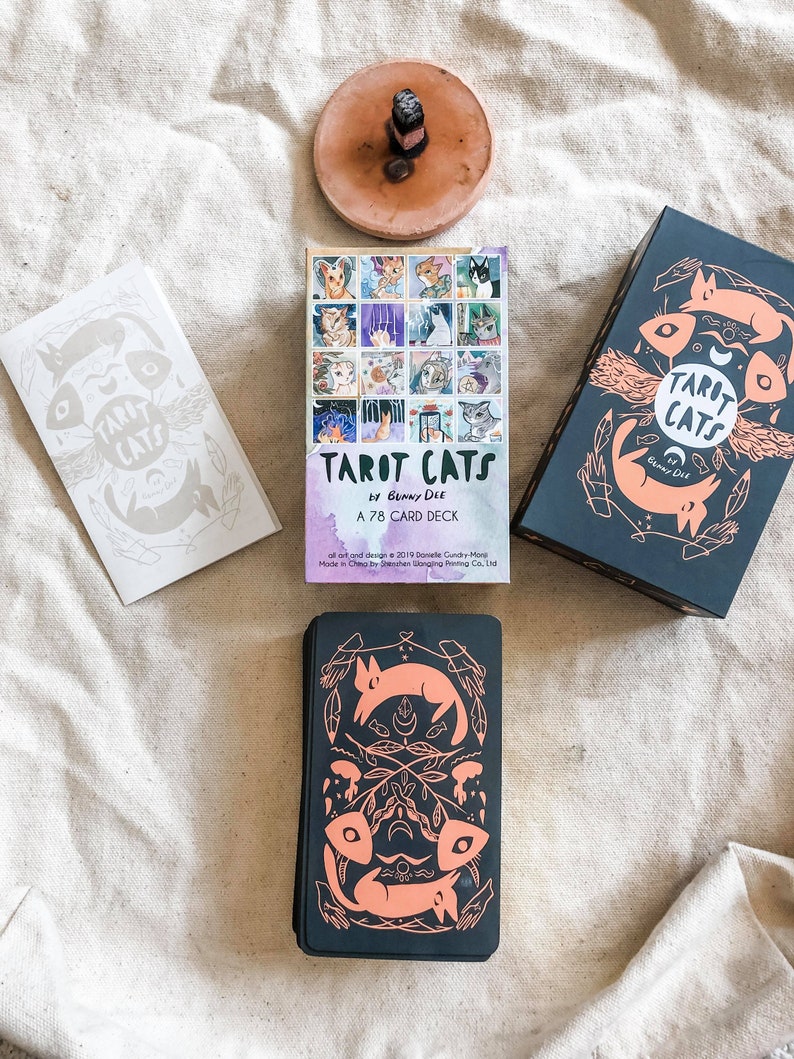 Tarot Cats a 78 card cat fan tarot deck | Etsy
