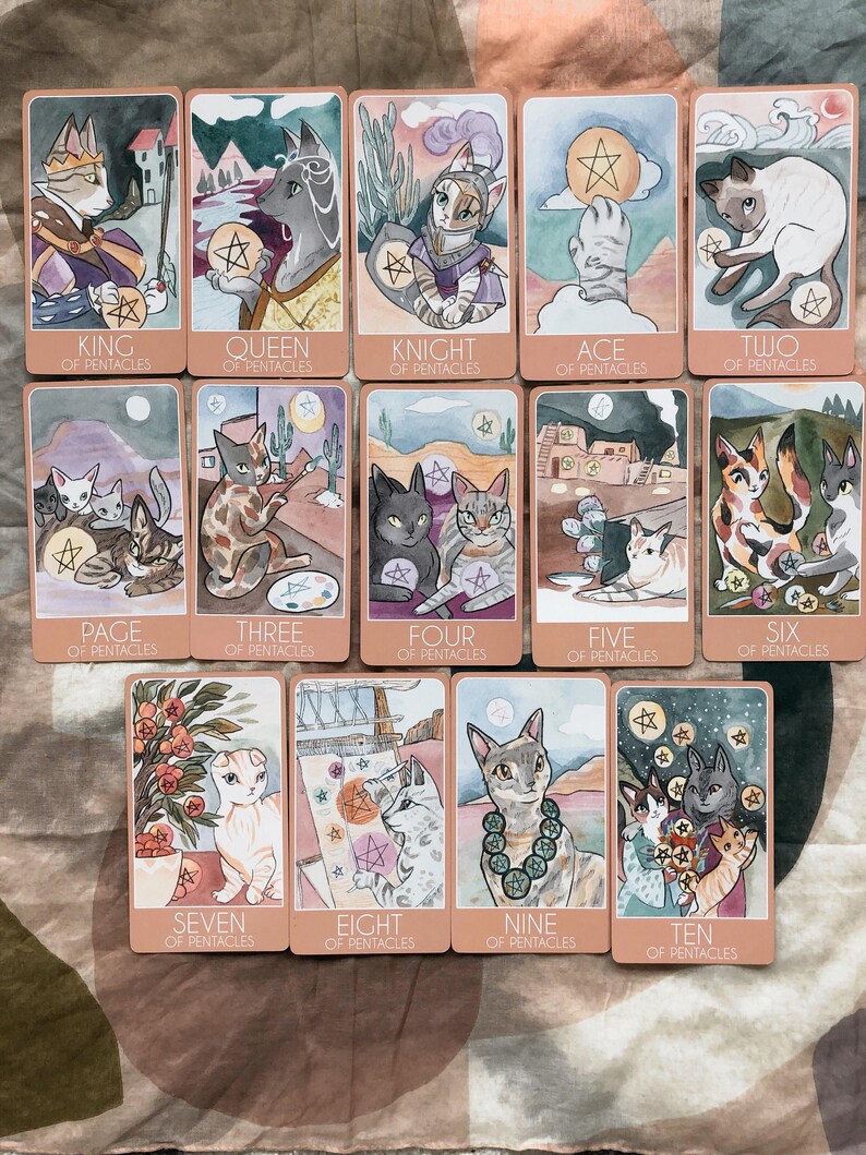 Tarot Cats 5X7 Autographed Mini Print - Etsy
