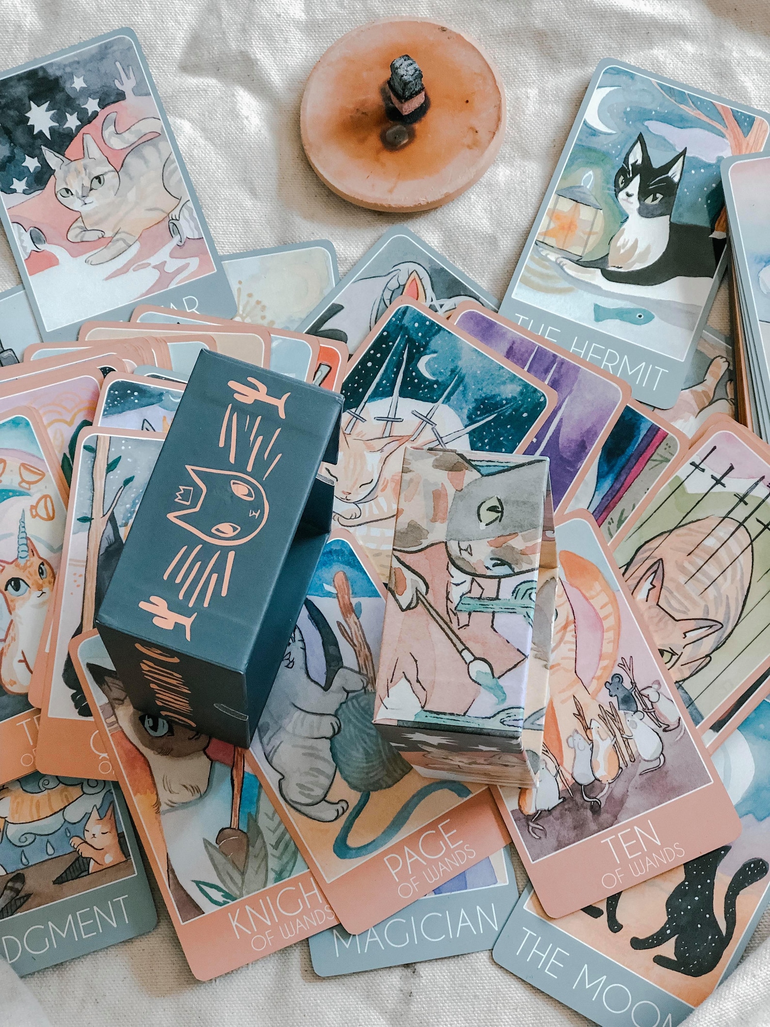 Tarot Cats a 78 Card Cat Fan Tarot Deck 4TH Printing of the Deck Now ...