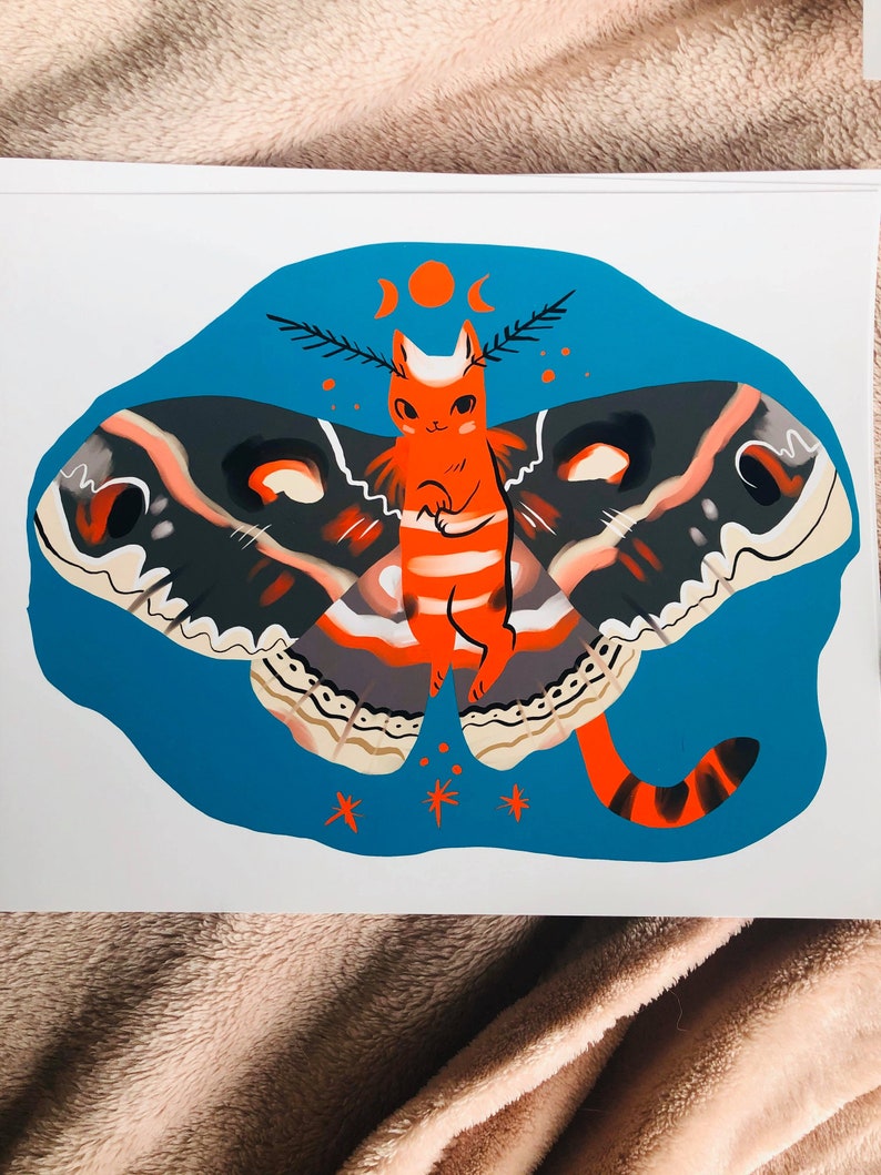 The Moth Cats Vol 2. 8x10 Size Prints - Etsy