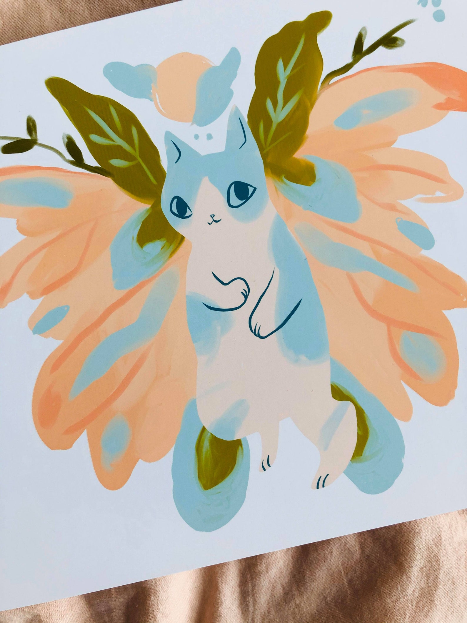 The Moth Cats 8x10 Fine Matte Paper Prints - Etsy