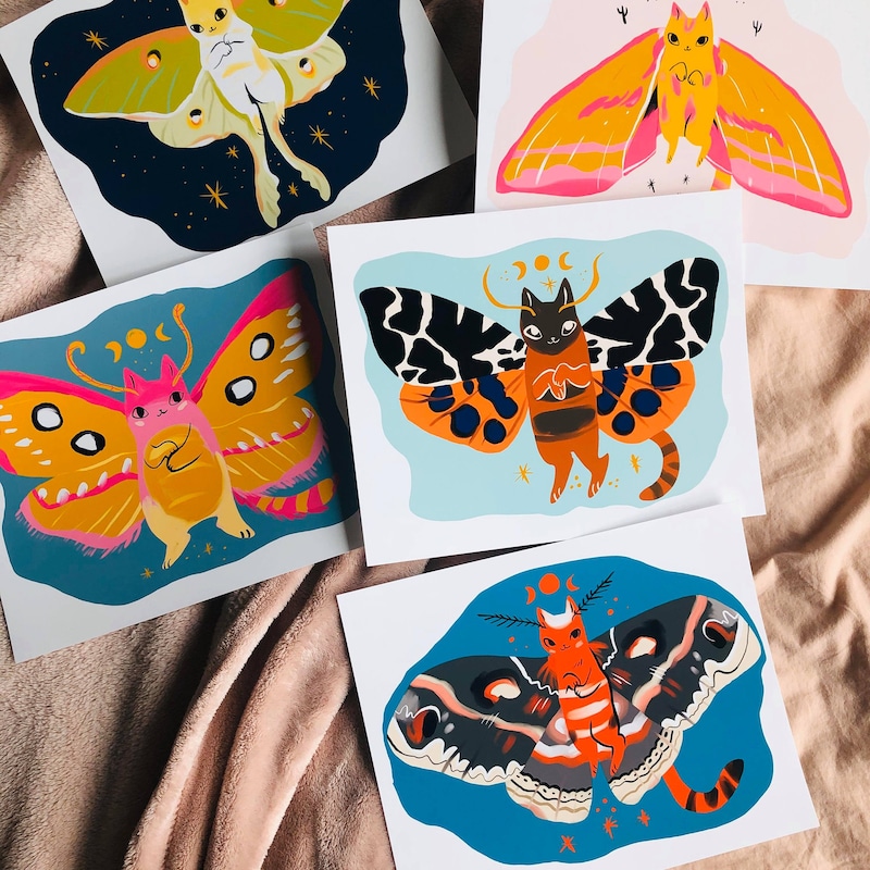 Moth Print - Etsy