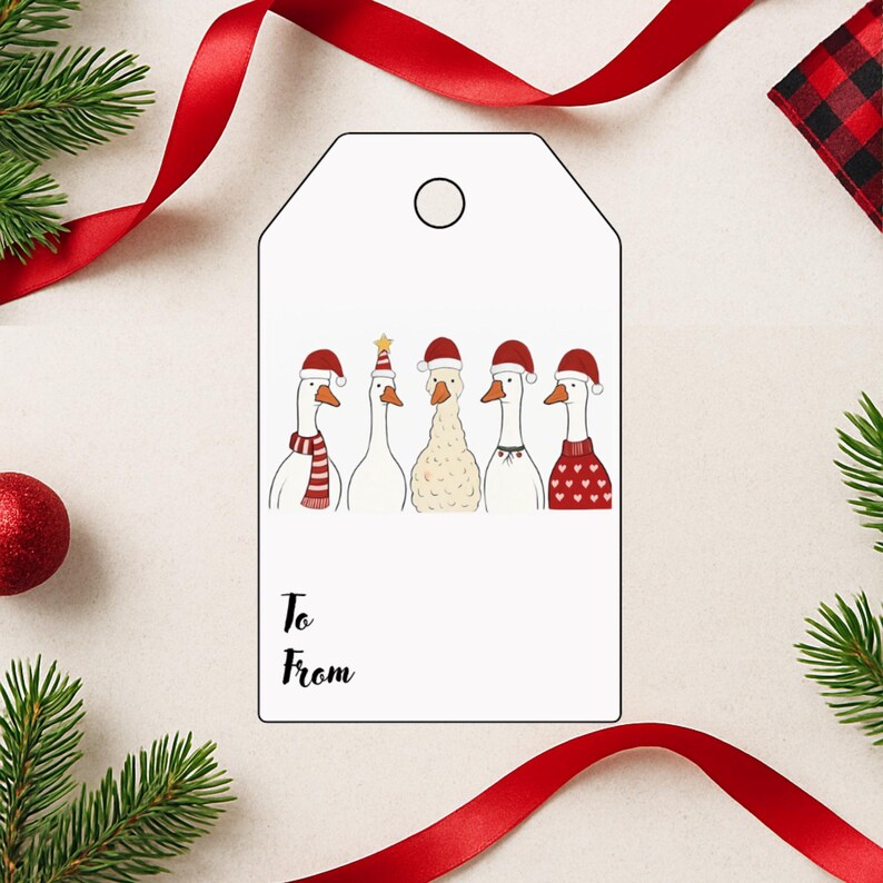 Christmas Gift Tag Bundle Canva Template 2x3.5” Editable Holiday Tags ...