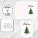 Printable Christmas Card PDF Merry Christmas Tree Design Minimalist ...