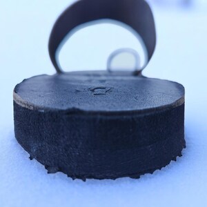 Black Soft Leather Handmade Toe-ring Sandals With Soft Leather Insoles ...