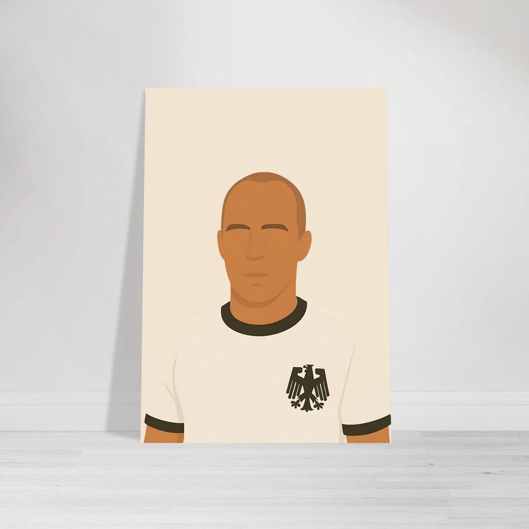 Franz Beckenbauer Poster – Germany Football Legend Minimalist Art Print ...