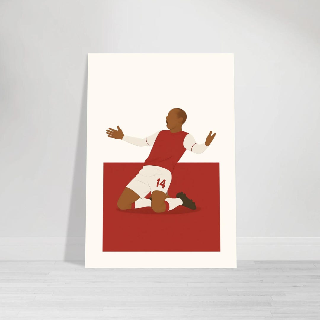 Thierry Henry Arsenal Poster – Famous Knee Slide Celebration - Etsy
