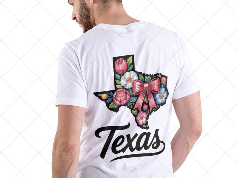 Floral US State SVG Bundle | Cute State Map Clipart With Flowers & Bows ...