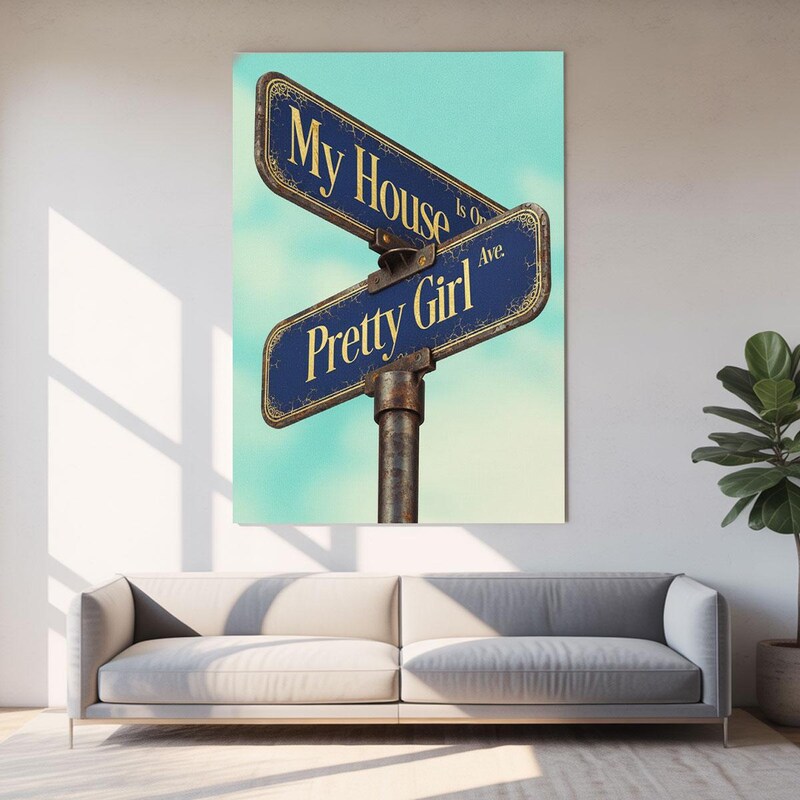 Pretty Girl Ave Sign - Etsy