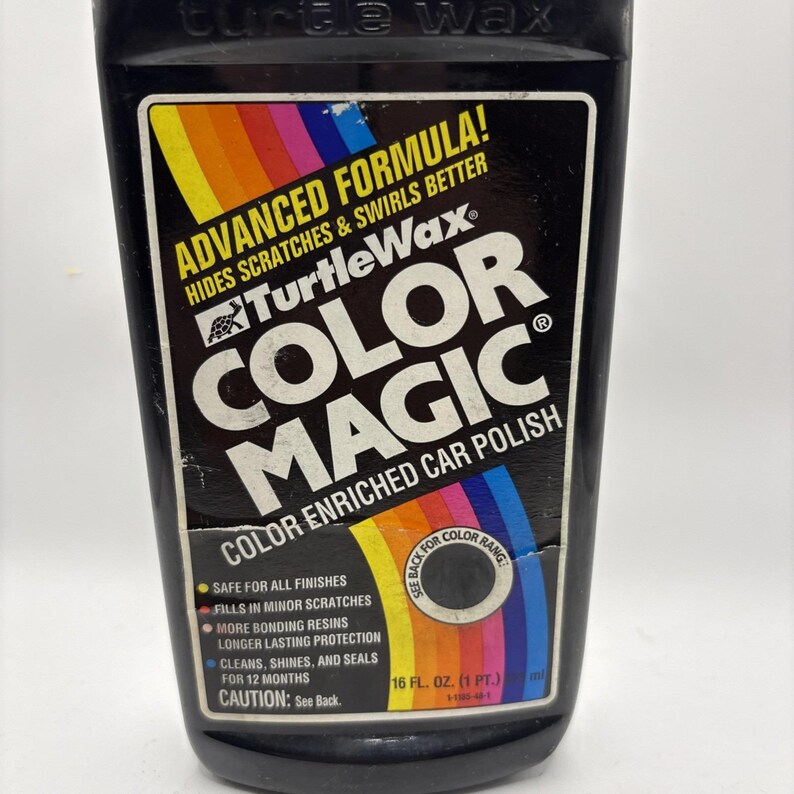 Vintage Turtle Wax Color Magic Car Polish Any Shade Black Vehicle 16 Oz ...