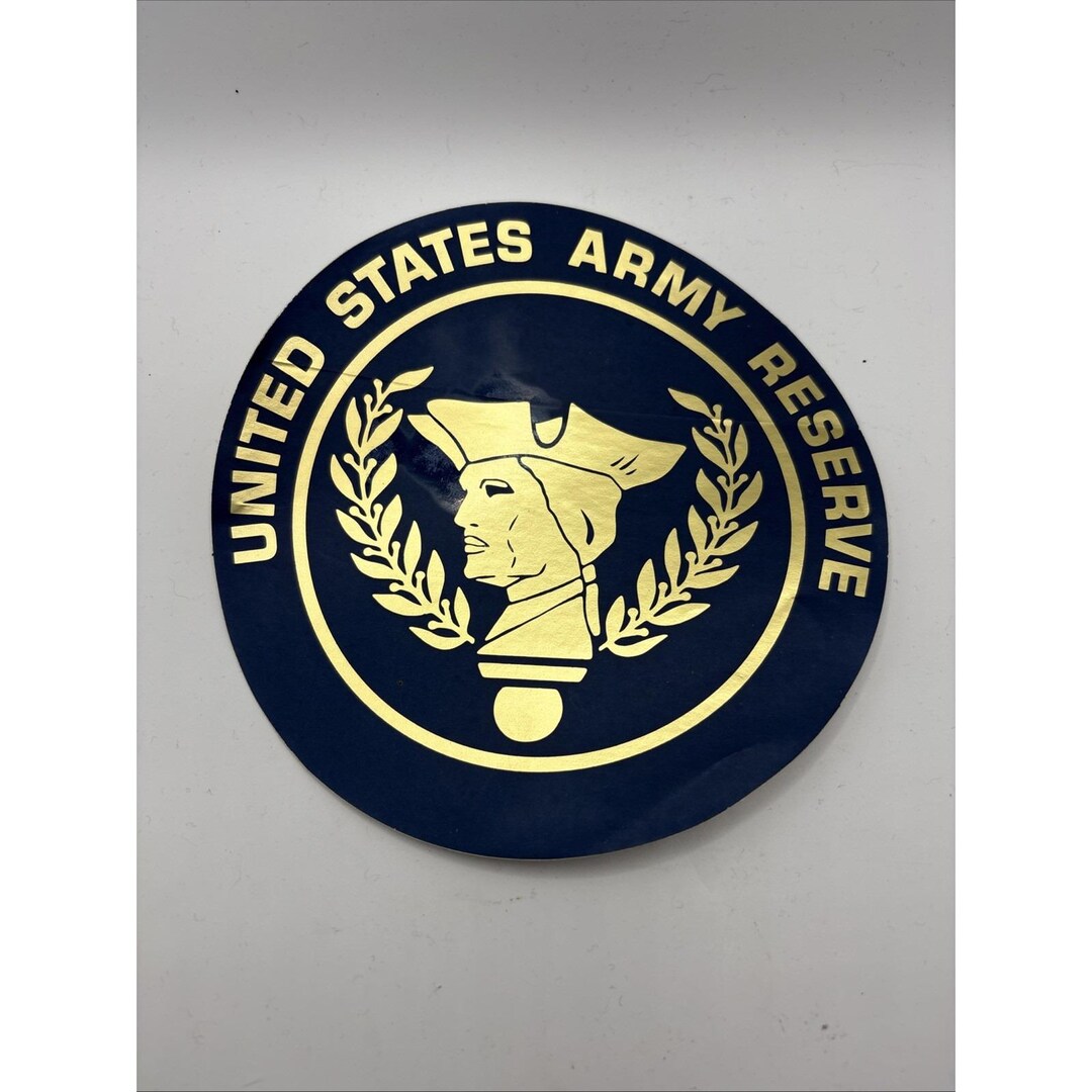 Vintage United States Army Reserve Window Decal Sticker Military 6x6 ...