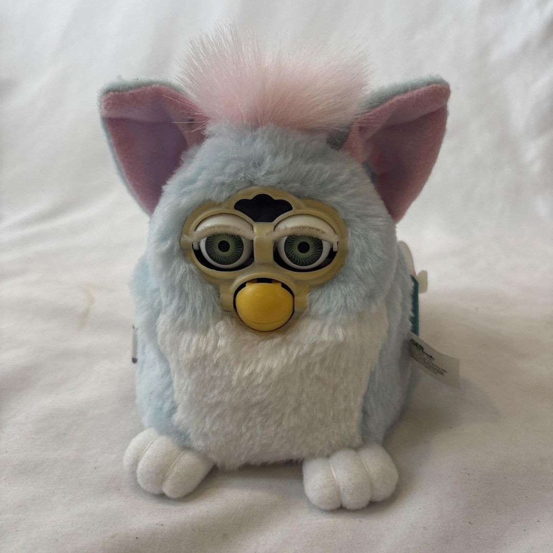 1999 FURBY Babies Tiger Electronics Model 70-940 Blue Pink Tested Works ...