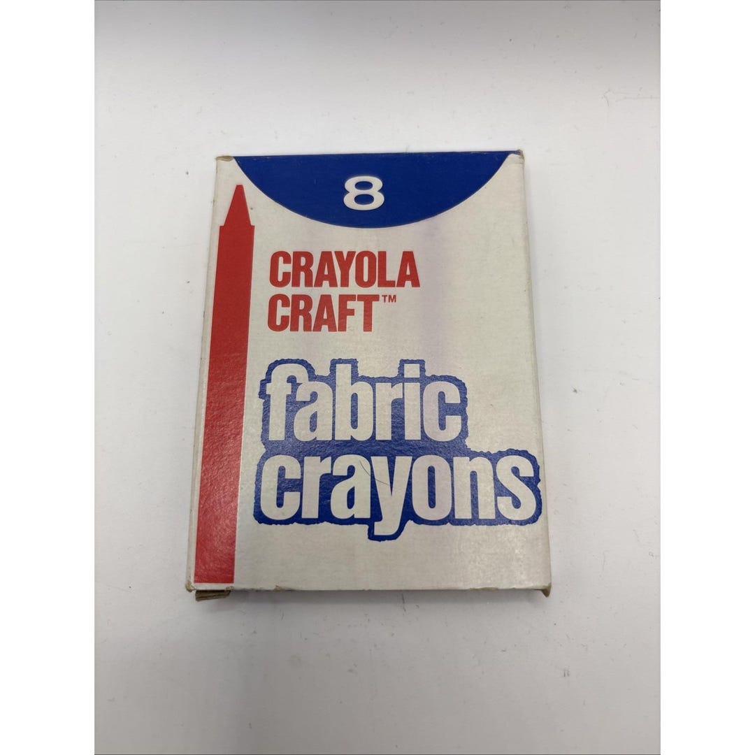 Vtg Binney & Smith Crayola Craft Fabric Crayons No. 5008 Made in USA ...