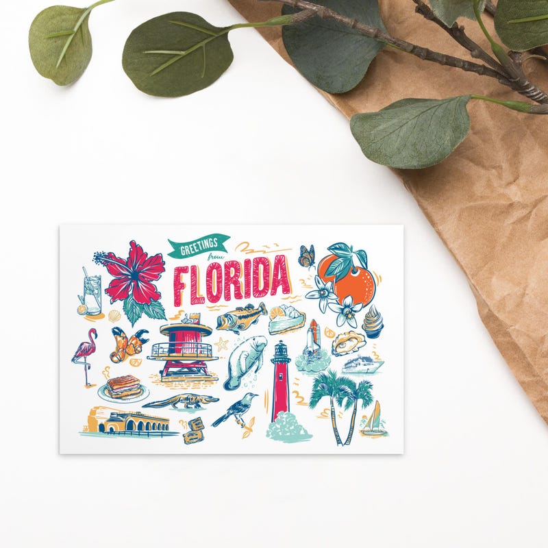 Florida Postcard - Etsy