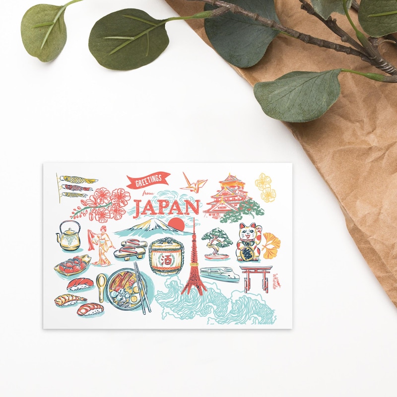 Japanese Postcards - Etsy