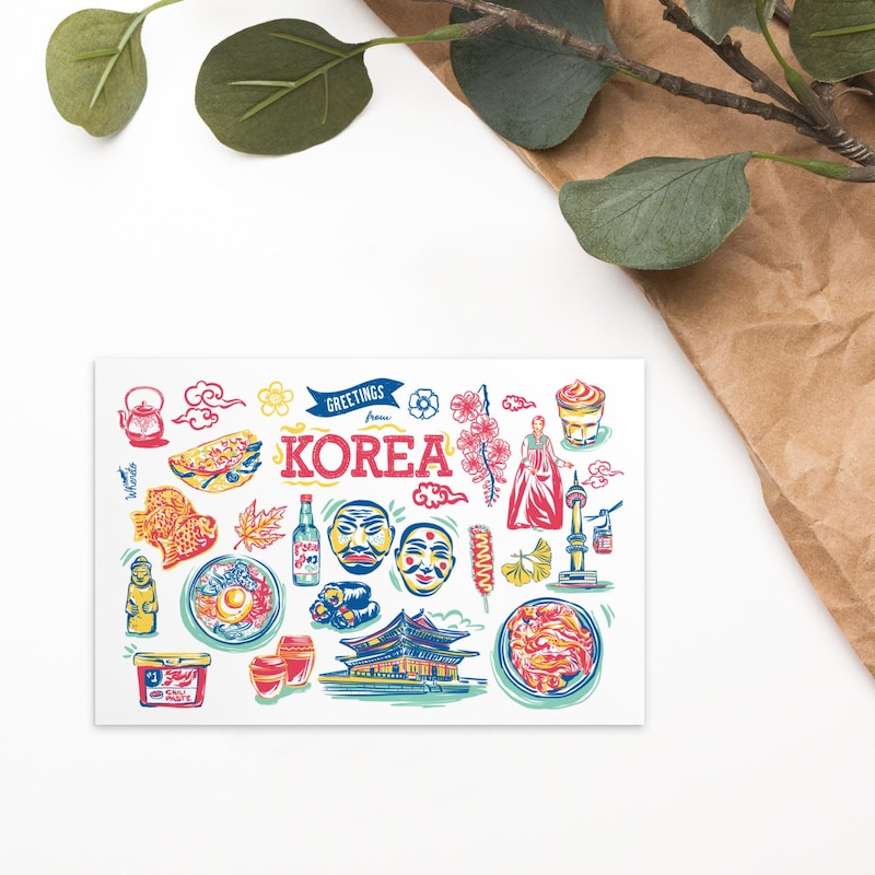 Korean Postcard - Etsy