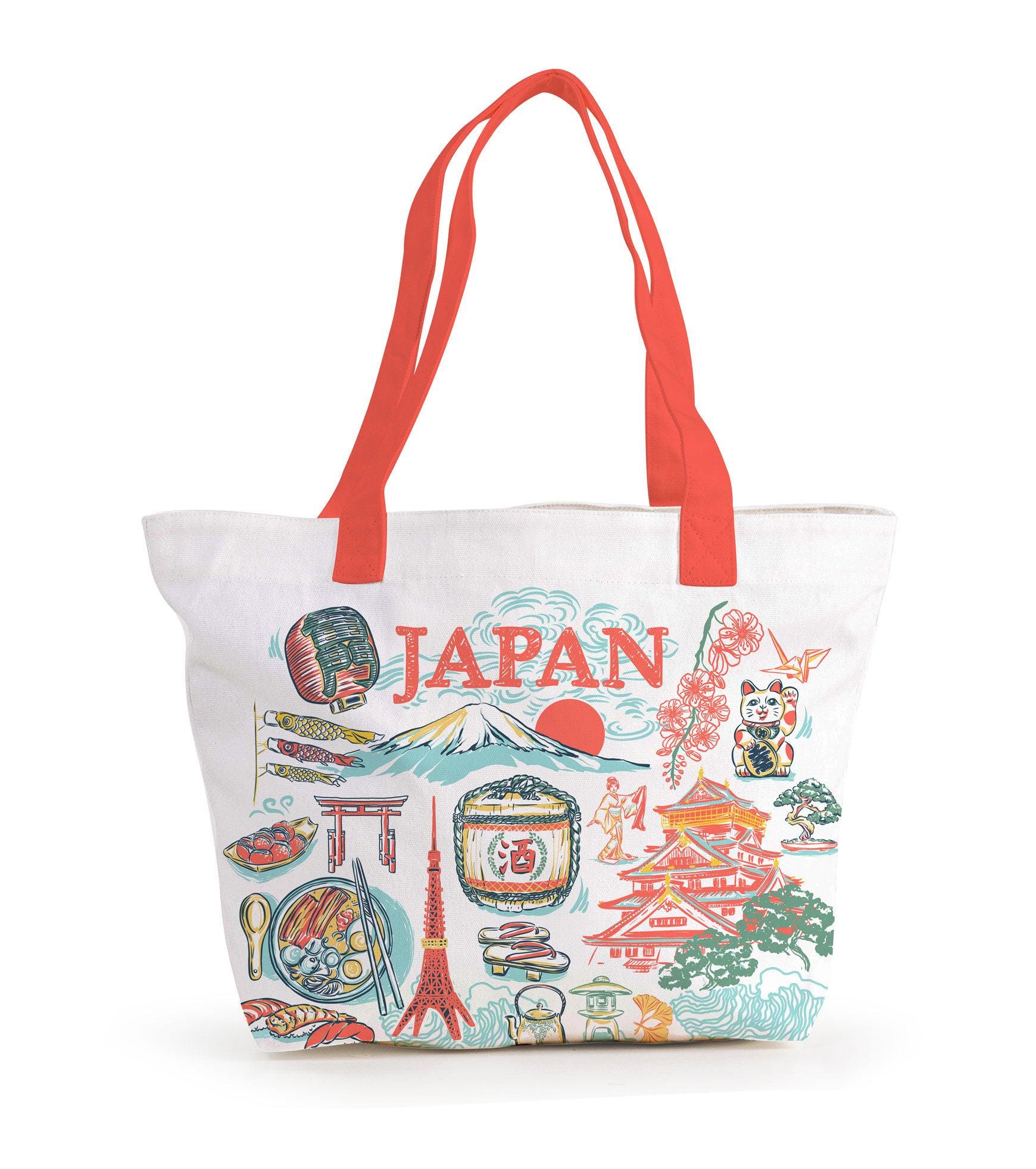 Japan Tote Bag | Tokyo Street Tote | Japanese Travel Gift Idea | Tote ...