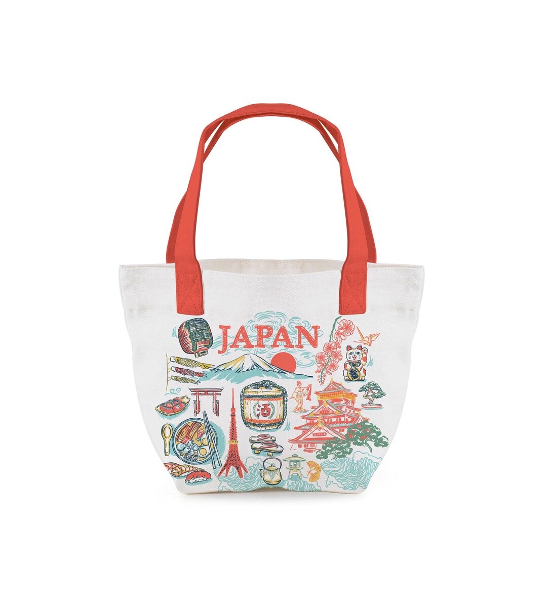 Japan Mini Tote Bag | Tokyo Street Tote | Japanese Travel Gift Idea ...