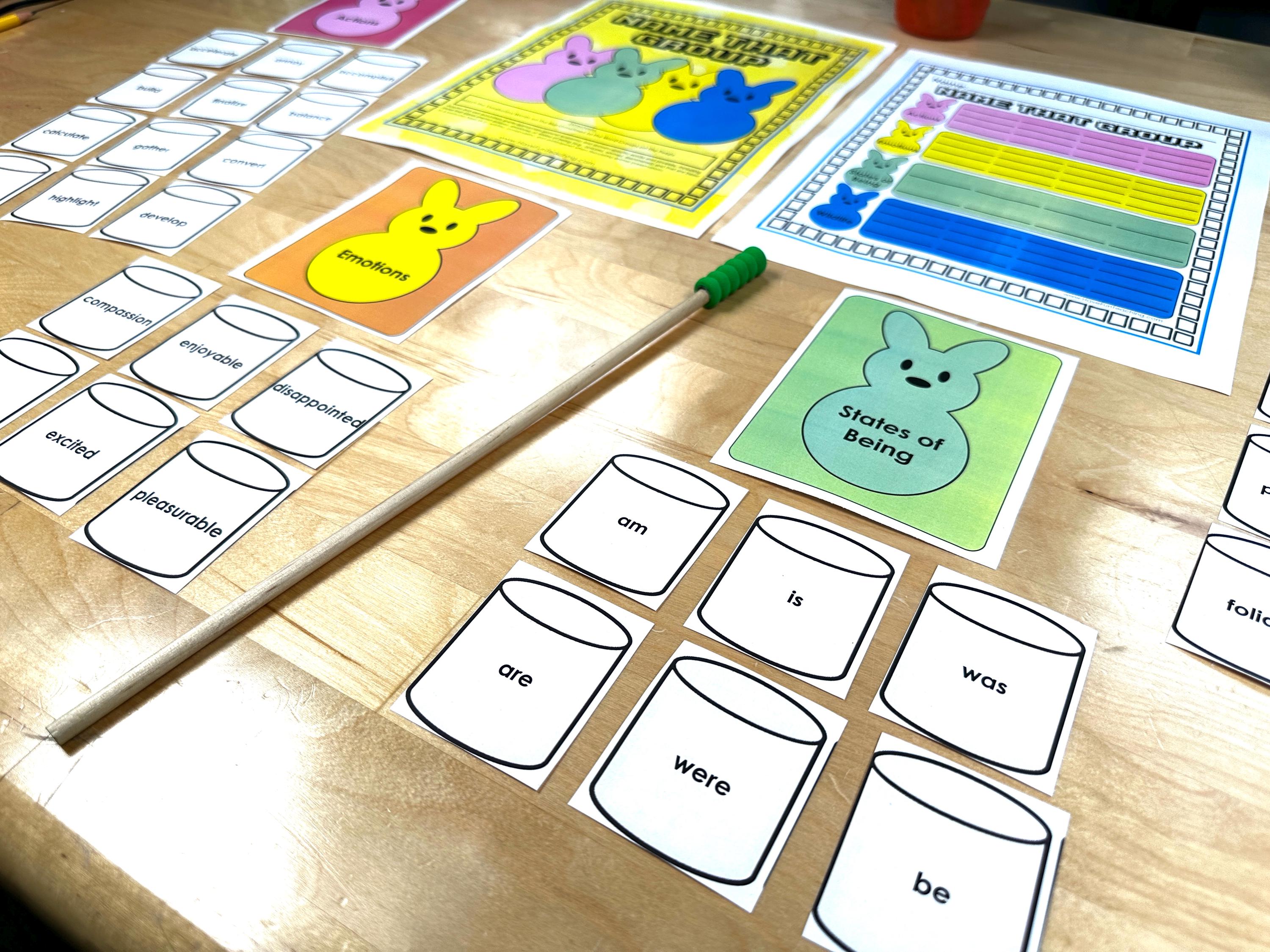 Easter Peeps Name That Group Sorting Activity Game - Etsy