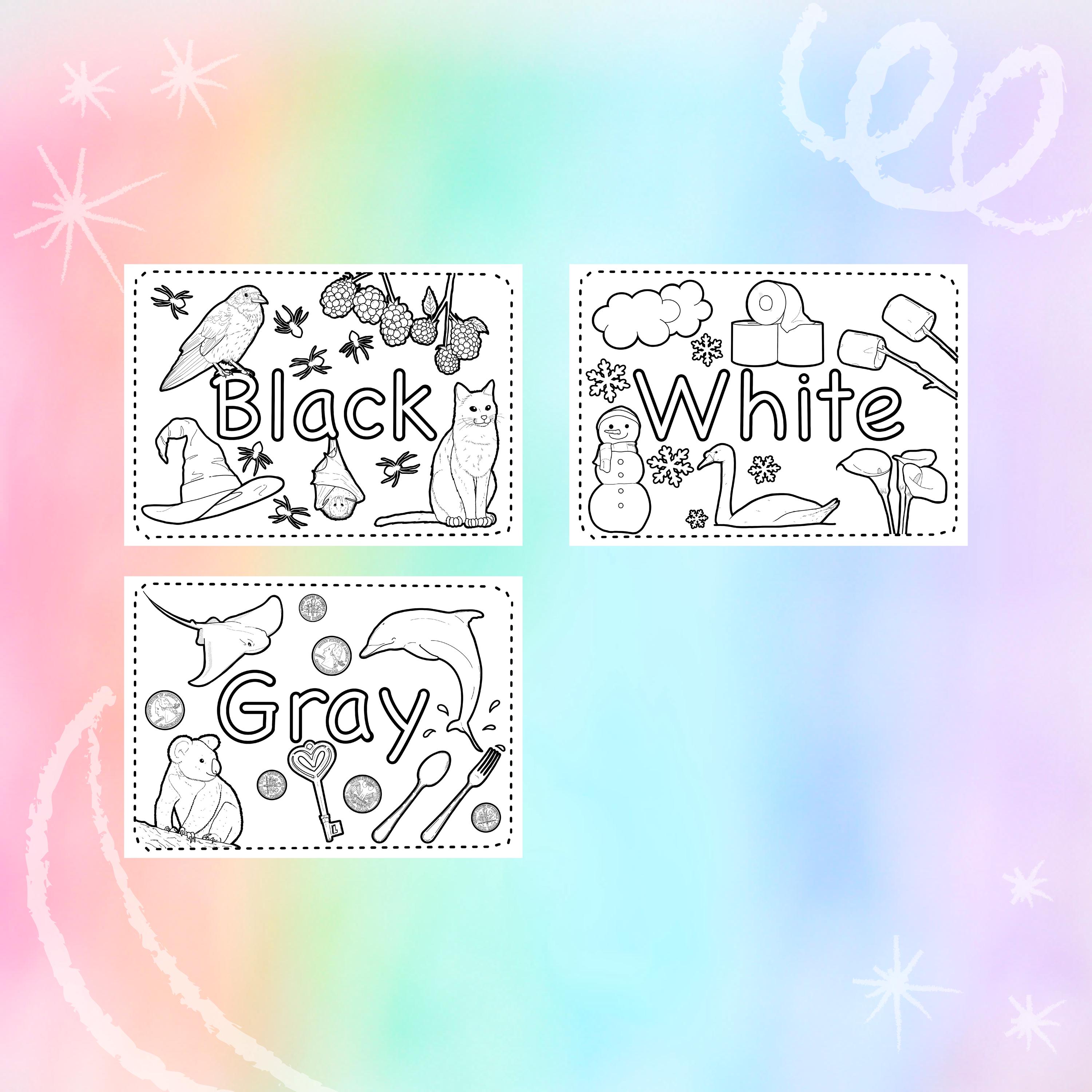 Color Learning Printable Coloring Pages, Kids Worksheets (PDF Format ...