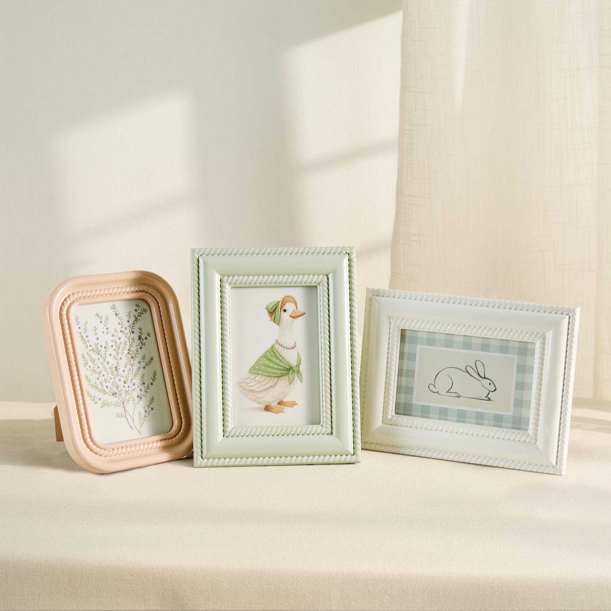 Colorful Gallery Wall Frame Set – Vintage Pastel Picture Frames for ...