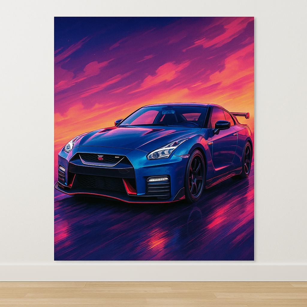 Nissan GT-R NISMO Poster – Anime Style Hyperreal Car Art Print | JDM ...