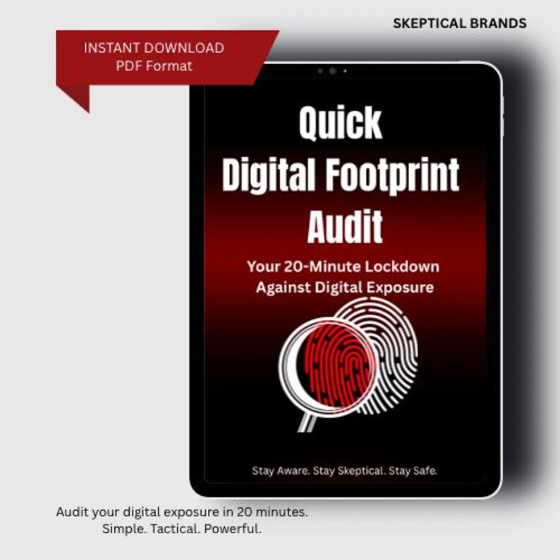 Quick Digital Footprint Audit | Cybersecurity Checklist | 3-step Online ...